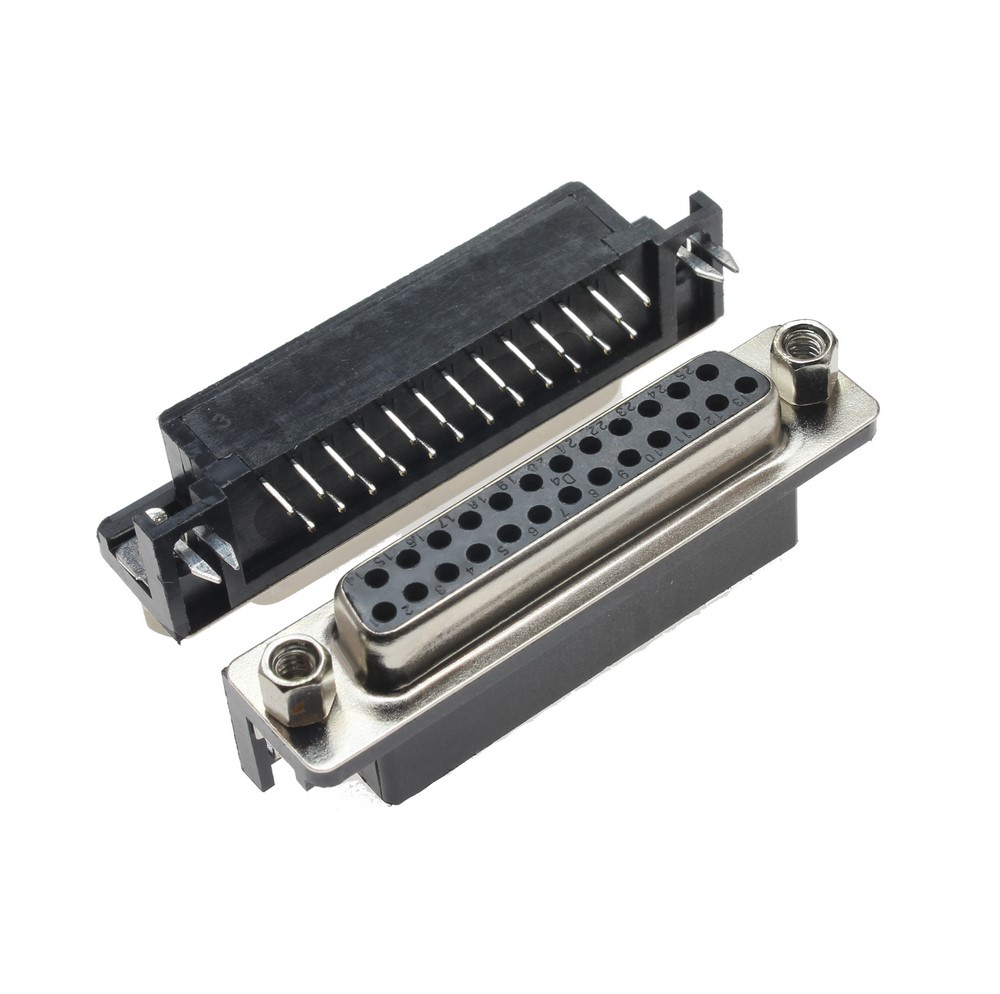 DS1037-25F | دی کانکتور25 پین مادگی رایت انگل